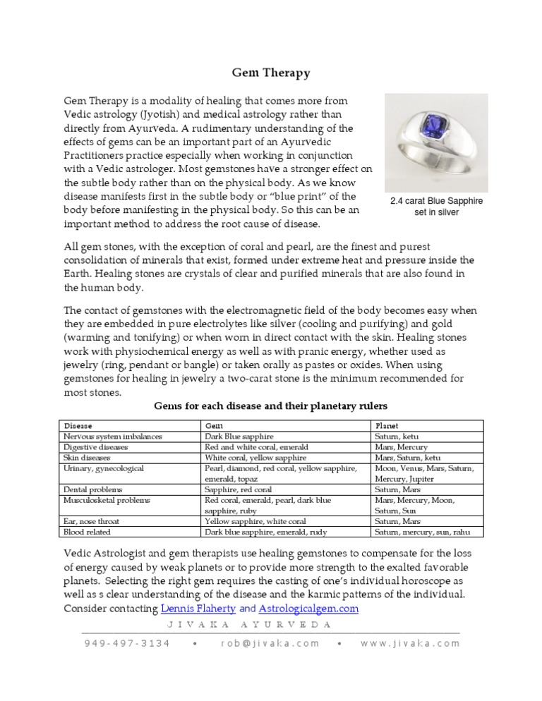 Gem Therapy | PDF | Gemstone | Saturn