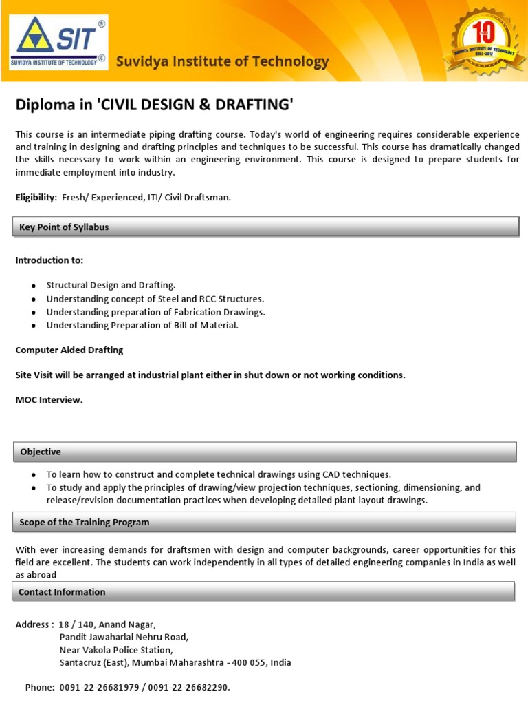 Civil Design & Drafting | PDF