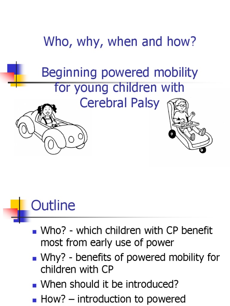 Early Powered Mobility for Children with CP | PDF | Wheelchair ...
