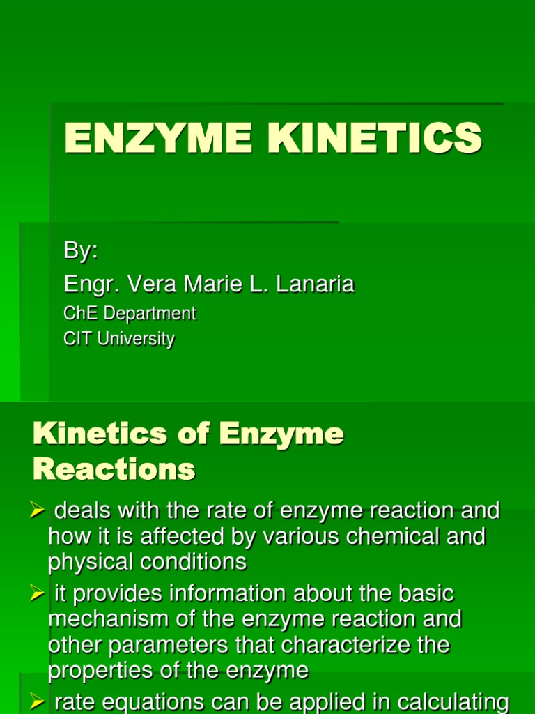 Enzyme Kinetics