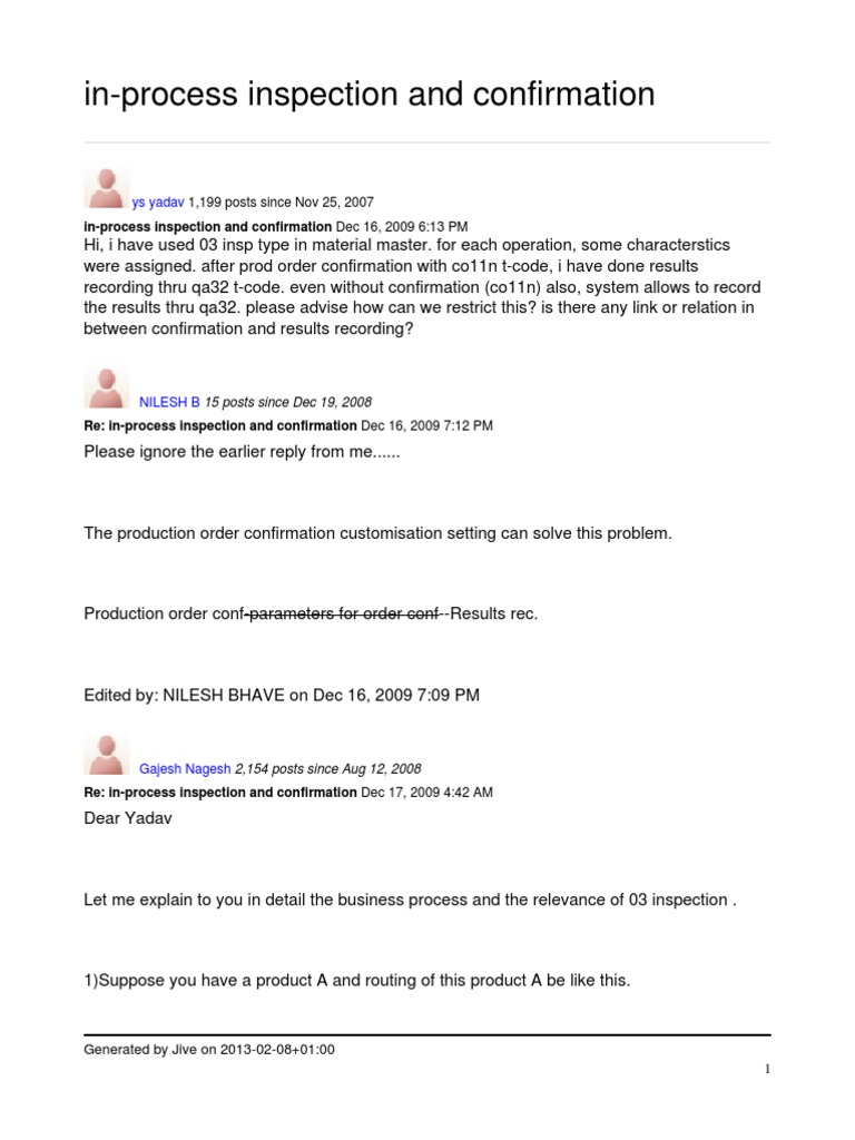 Inprocess Insp & Conf | PDF | Computing And Information Technology ...