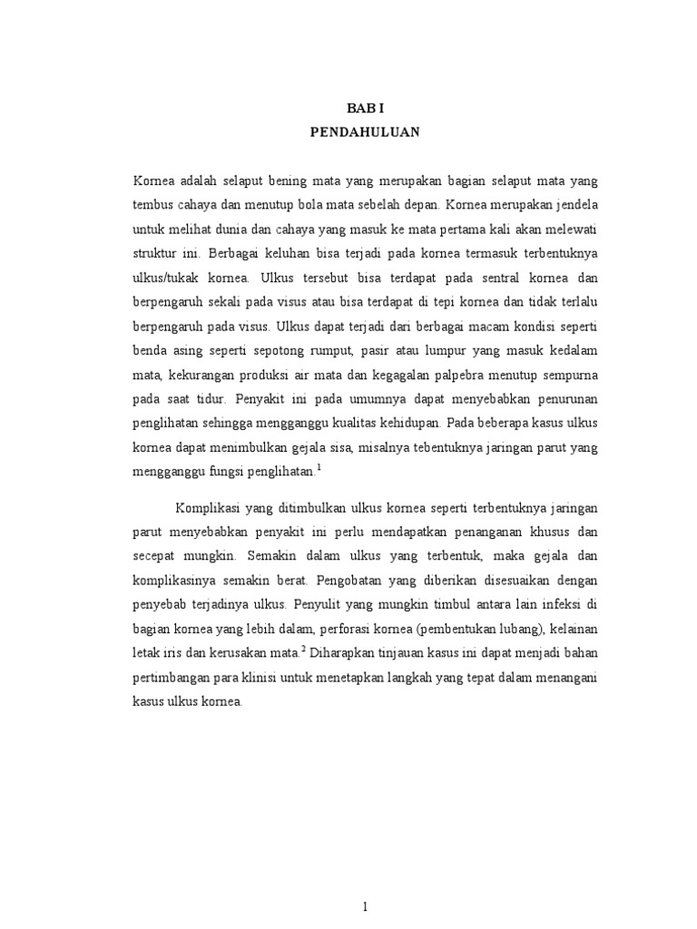 Lapsus Ulkus Kornea | PDF | Kesehatan Holistik | Sains & Matematika