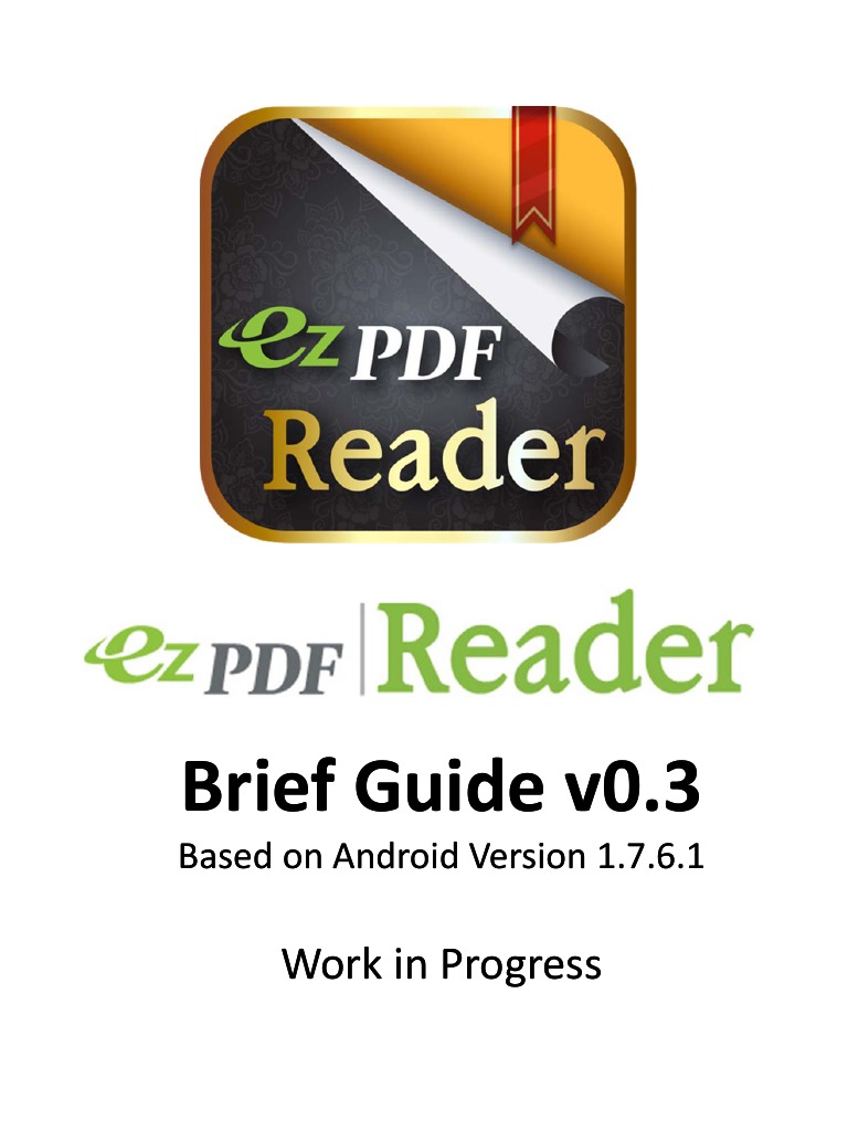 EzPDF Reader (Android) Brief Guide | PDF | Portable Document Format ...