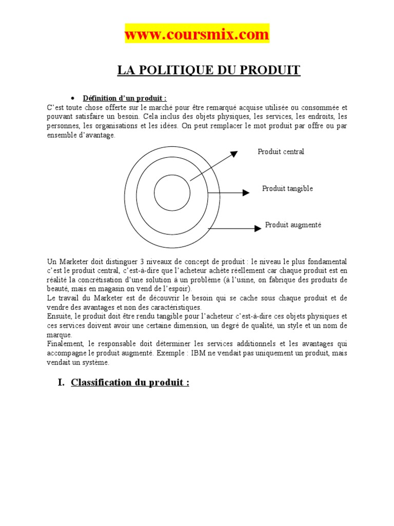 La Politique Du Produit | PDF | Emballage et étiquetage | Marque