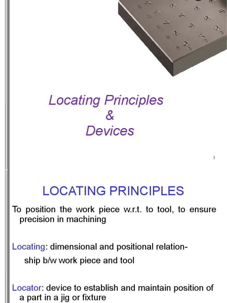 Chapter2 Locating Principles and Devices | PDF | Machining | Screw