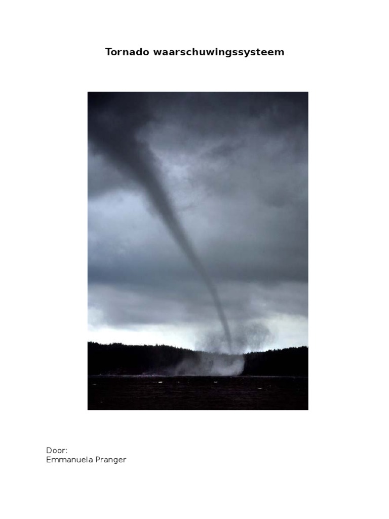 Tornado Waarschuwingssysteem Verslag | PDF