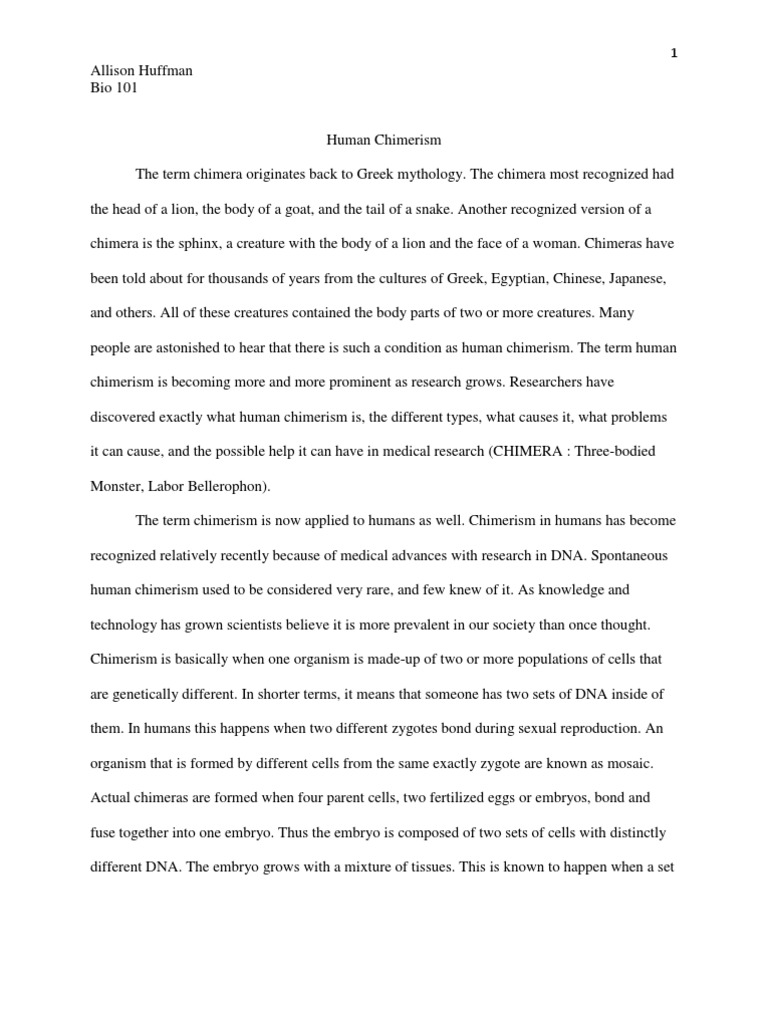 Human Chimerism | Biological Interactions | Genetics