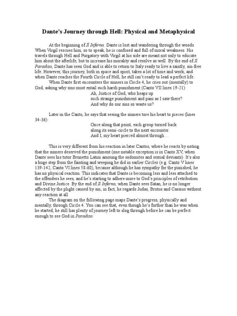 Dante's Journey Through Hell: Physical and Metaphysical | PDF | Divine ...
