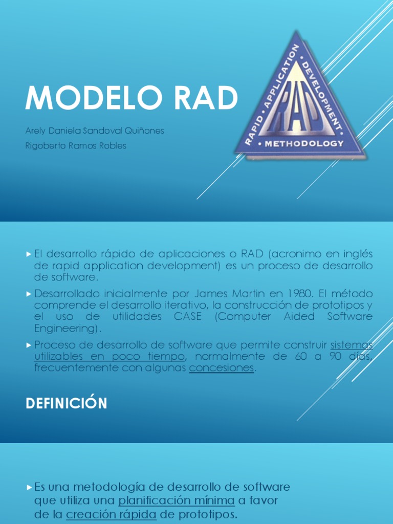Modelo RAD | PDF | Ingeniería de software | Proceso de desarrollo de software