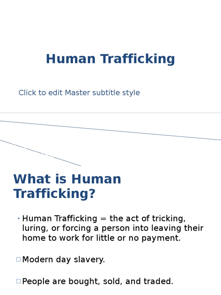 Human Trafficking | PDF