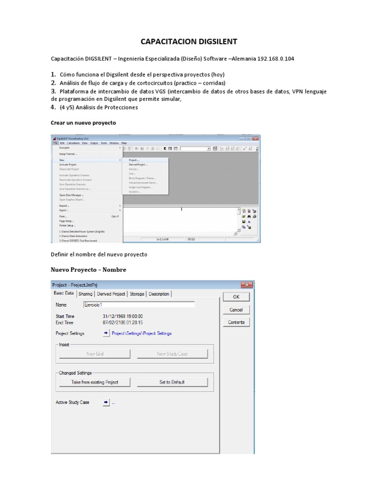Digsilent Capacitacion | PDF | Tabla (base de datos) | Transformador