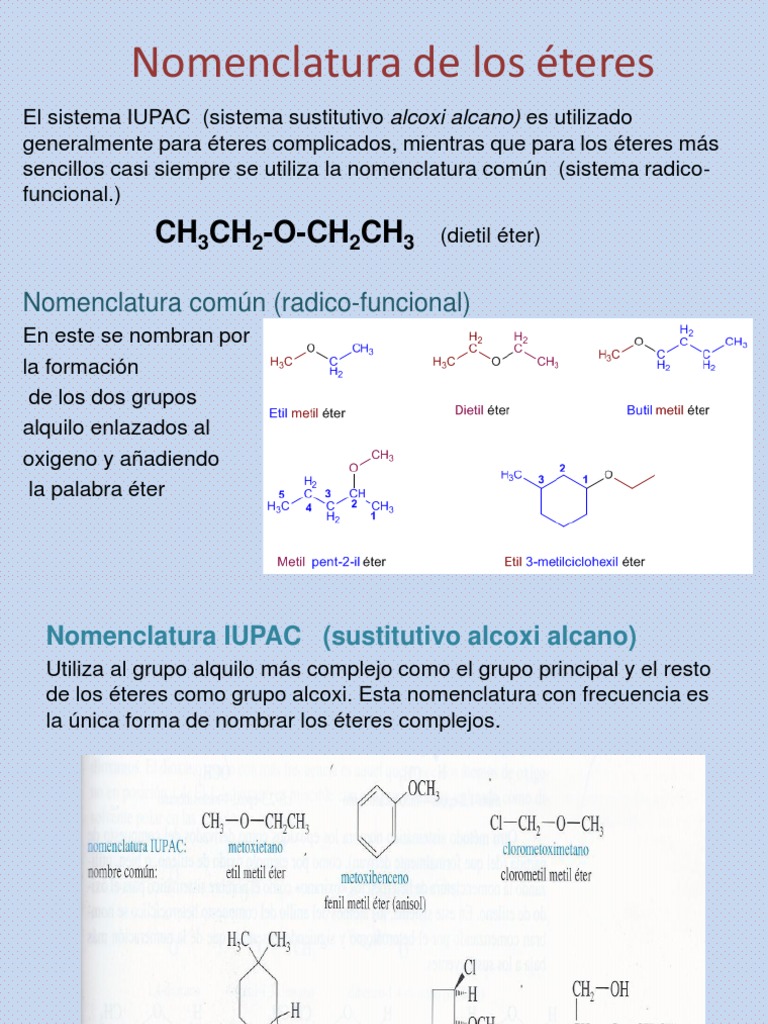 Nomenclatura de Los Éteres | PDF | Artes del Lenguaje y Comunicación ...