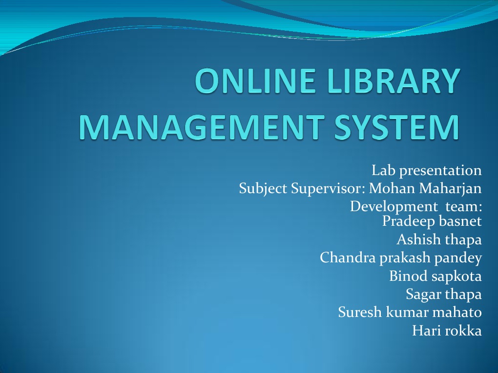 Online Library Management System | PDF | Libraries | Microsoft Office