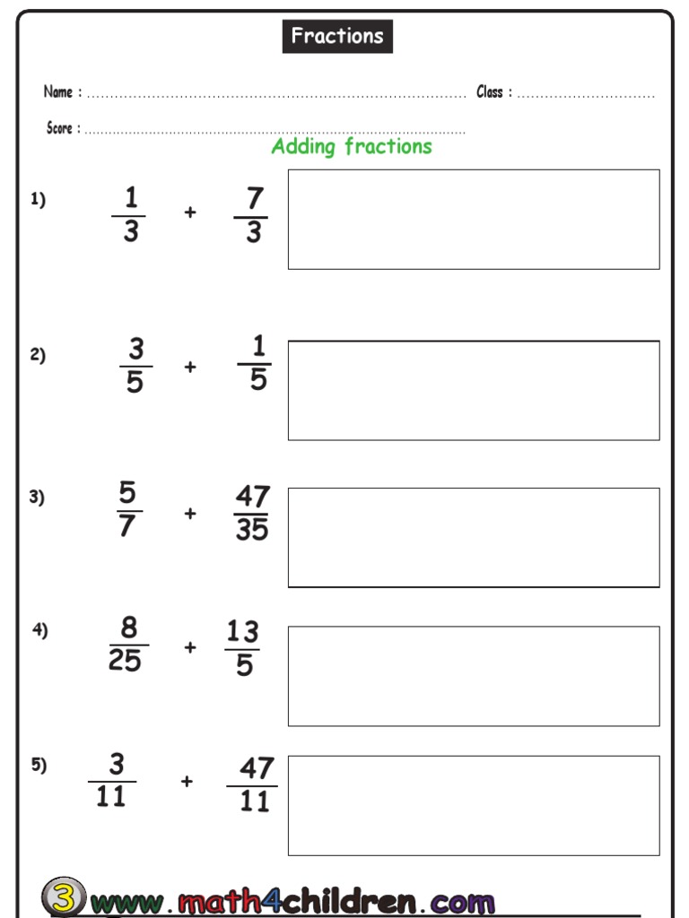Adding Fractions | PDF | Teaching Methods & Materials | Computers