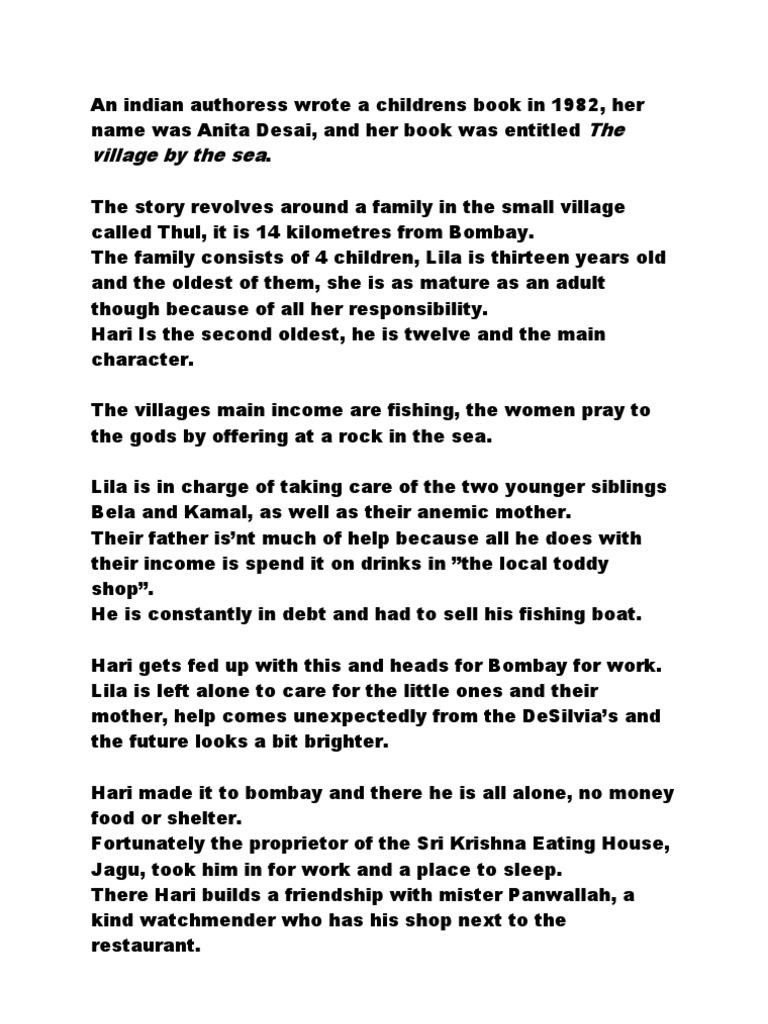 The Village by The Sea | PDF | Novels | English Language Novels