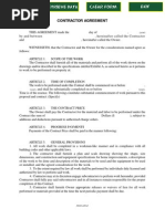 Construction Contract AIA A101 | PDF | Indemnity | Employment