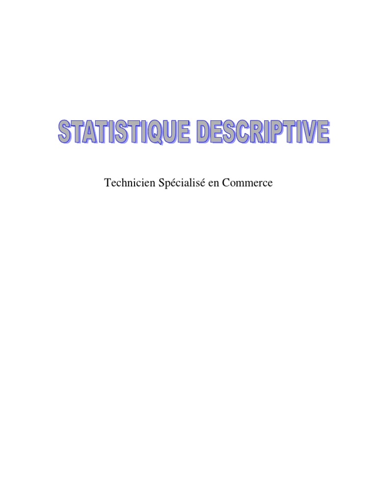 Statistique Descriptive | PDF