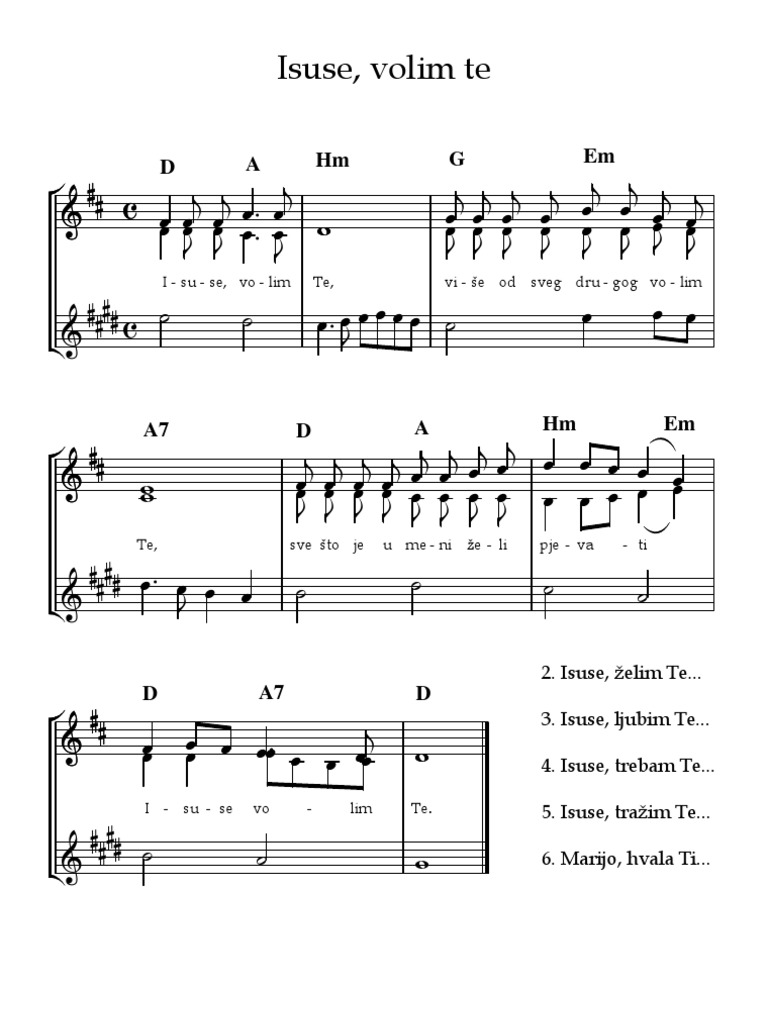 Isuse Volim Te | PDF