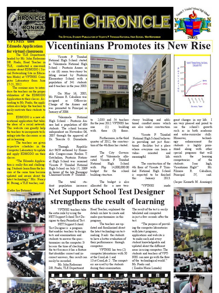 The Chronicle 2012-2013 Final | PDF | Curriculum | Secondary School