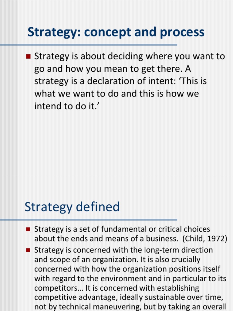 A Comprehensive Overview of Strategy Formulation and the Fundamental ...
