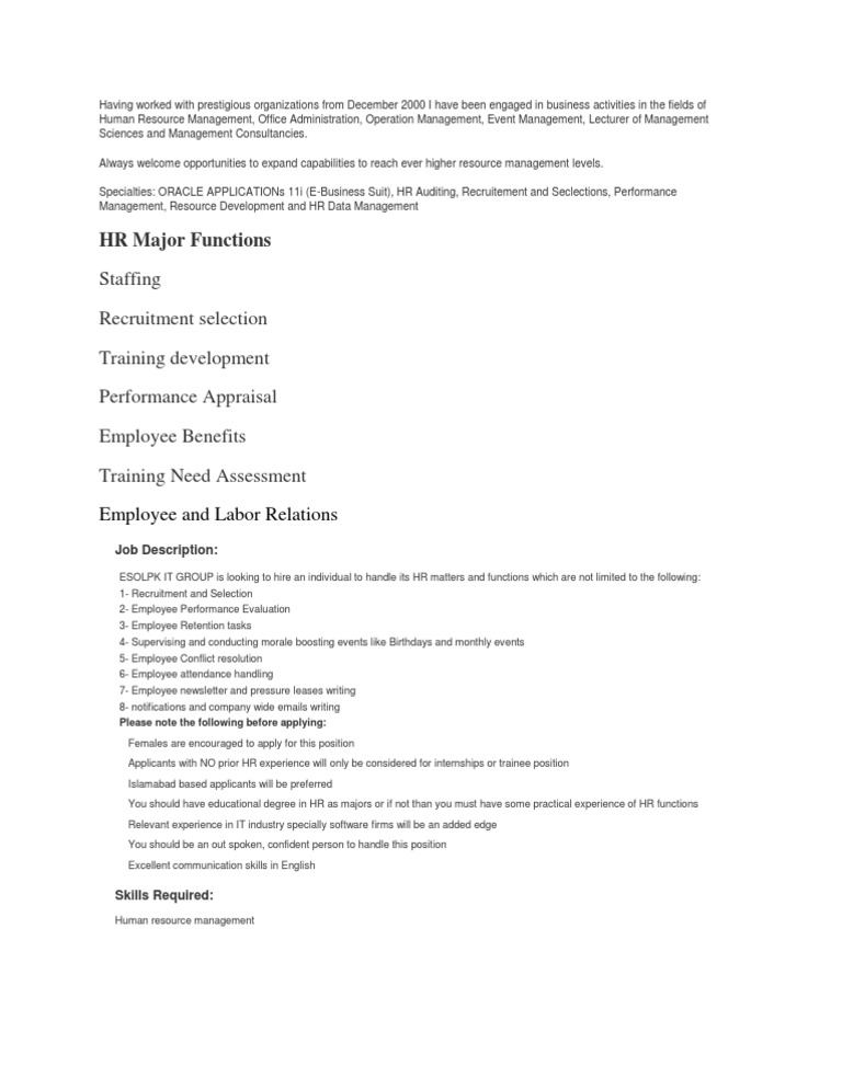 HR Related Terms | PDF