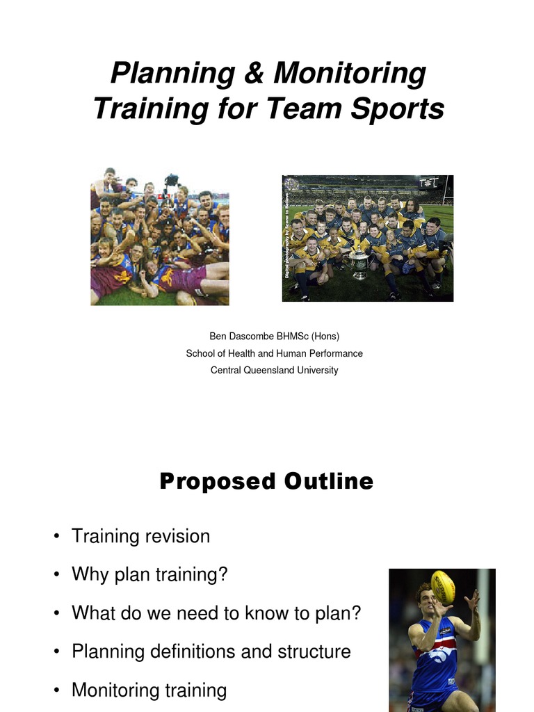 Planning Monitoring Training For Team Sports | PDF | Physical Fitness ...