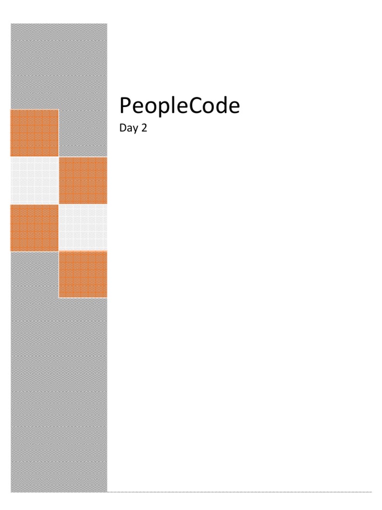 Day 2 PeopleCode | PDF | Control Flow | Variable (Computer Science)