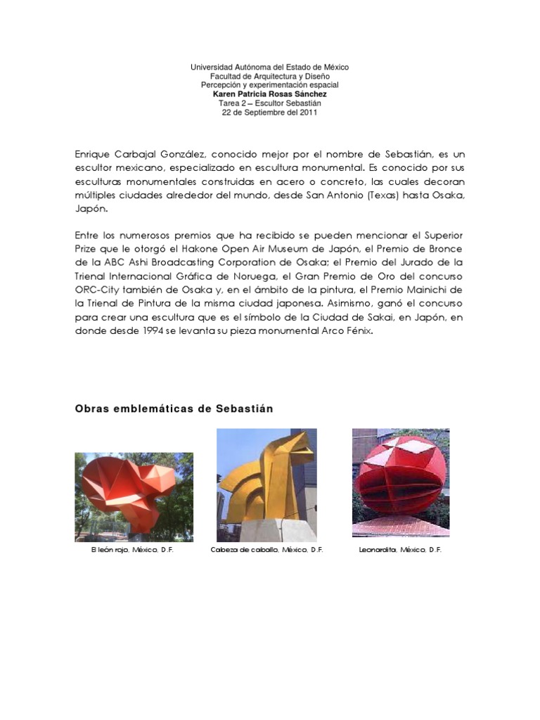 Sebastian - Escultor | PDF | Arte
