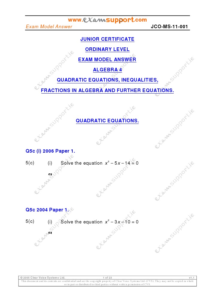 Algebra IV | PDF | Equations | Fraction (Mathematics)