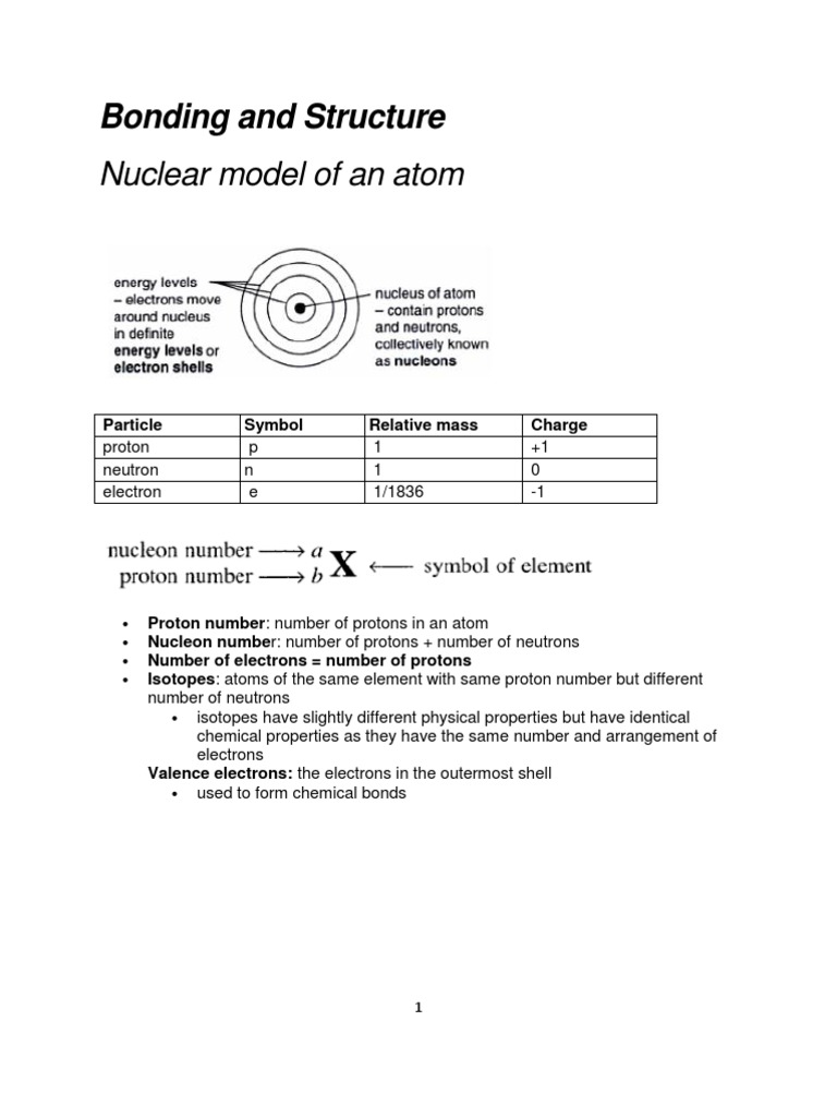 Bonding and Structure | PDF | Ion | Ionic Bonding