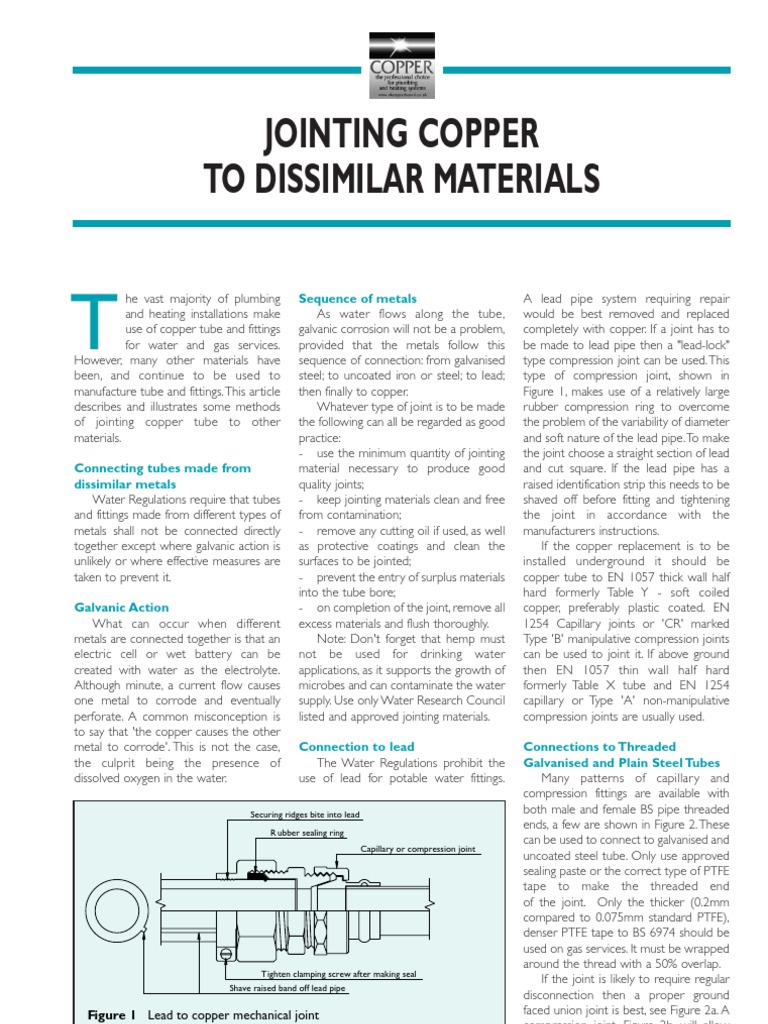 Jointing To Dissimilar Materials | PDF