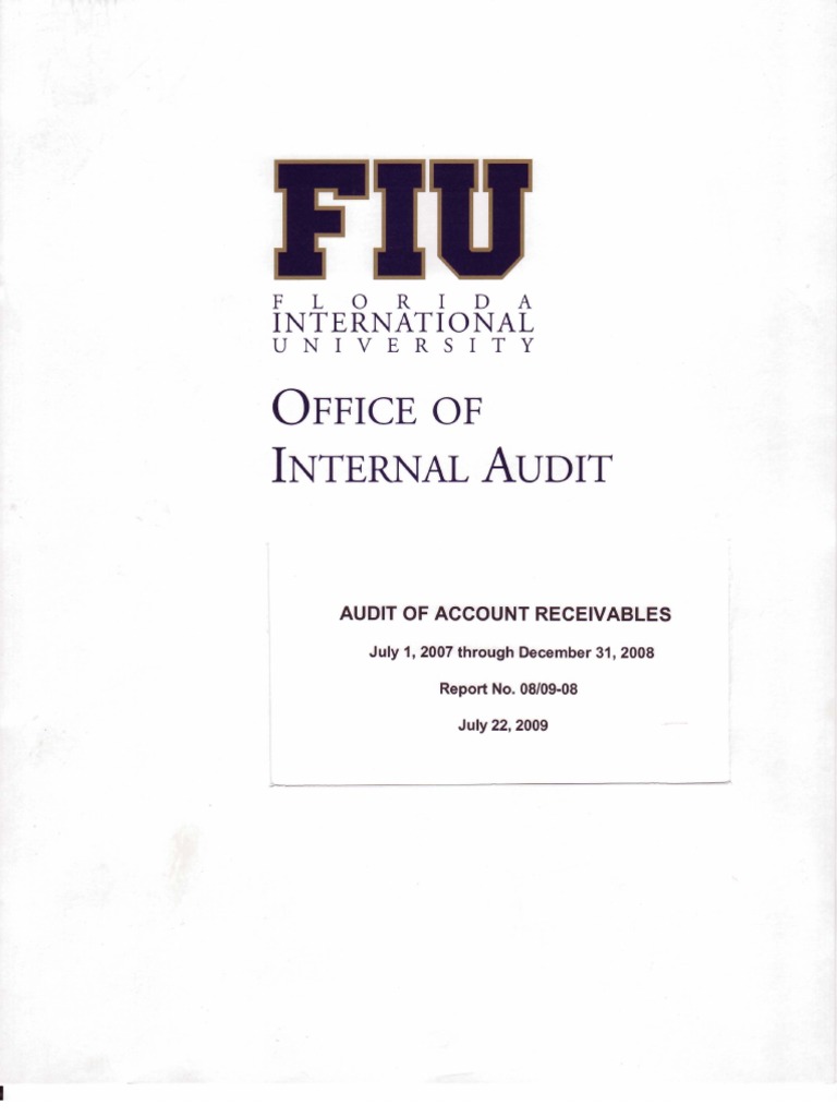 Audit of Account Receivables | PDF | Internal Audit | Audit