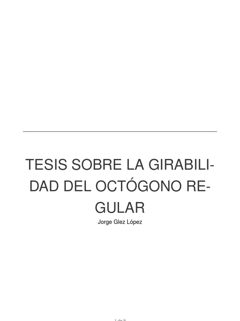 Tesis | PDF | Geometría analítica | Geometría