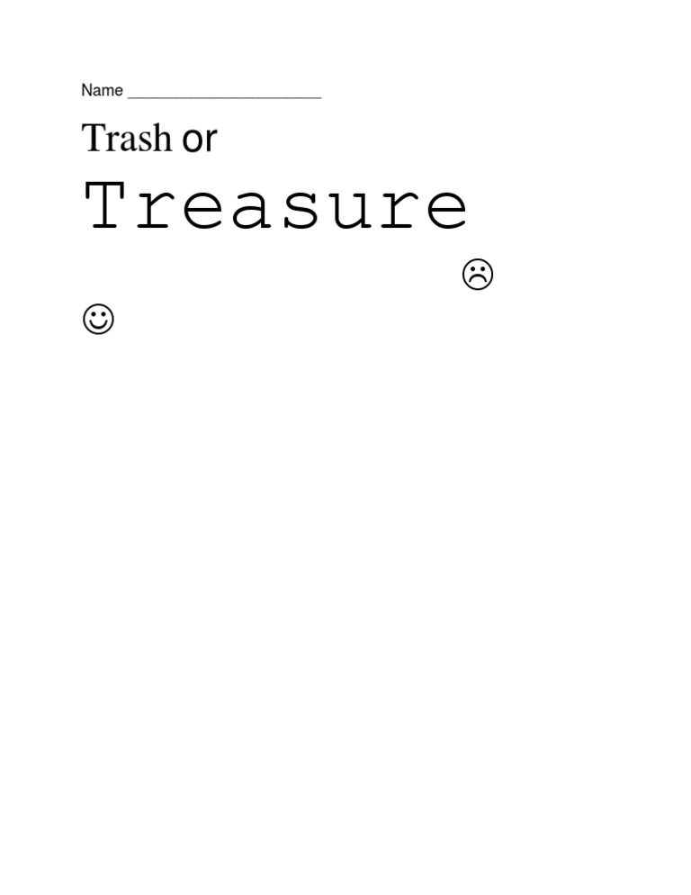 Trash or Treasure Assessment Guide | PDF