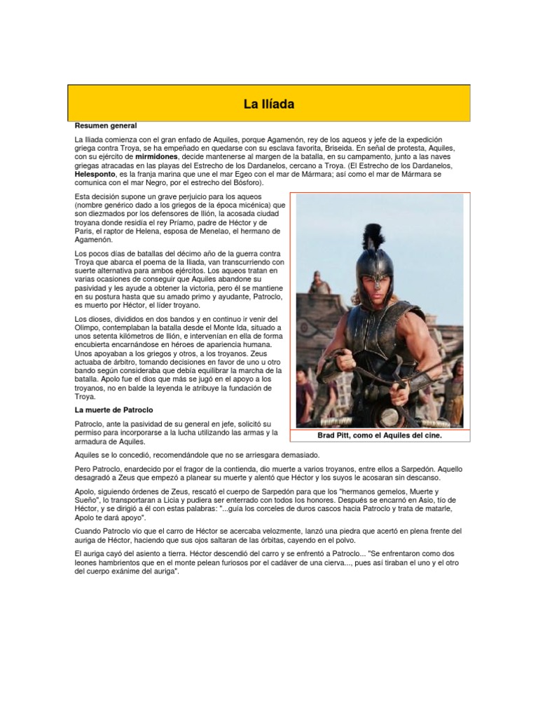 La Iliada | PDF | Héctor | Aquiles