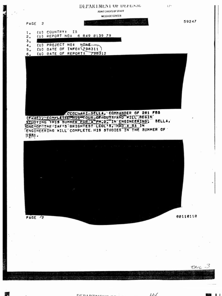 Joint Chiefs of Staff Message Notes | PDF