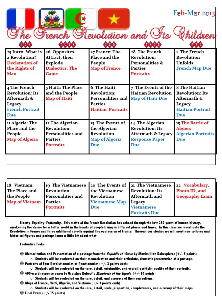 History of Revolutions 2013 | PDF | Haiti | French Revolution