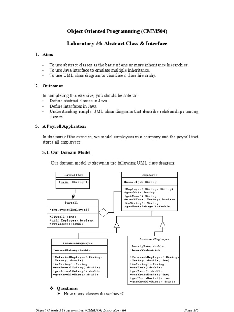 Lab 04 Pdf Method Computer Programming Class Computer Programming
