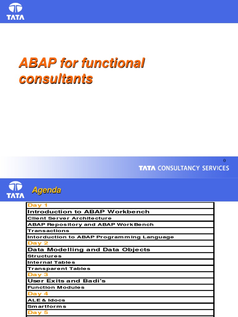 ABAP Training For Functional Consultants 60 | PDF | Information ... ABAP Training For Functional Consultants 60 | PDF | Information ...