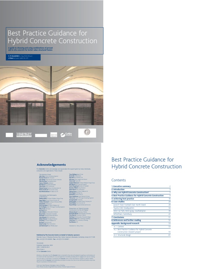 Best Practice Guidance For Hybrid Concrete Construction | PDF ...