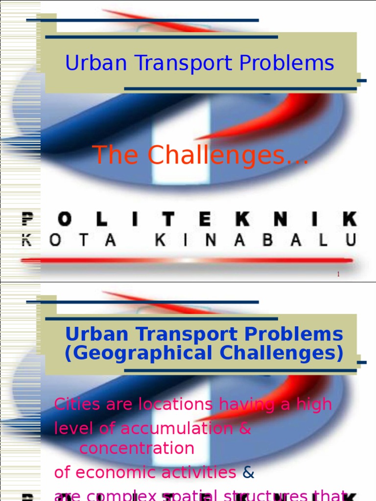 Urban Transport Problems: The Challenges | PDF | Public Transport ...