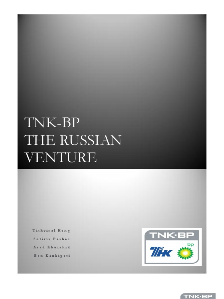 TNK-BP Case Study | PDF | Bp | Risk