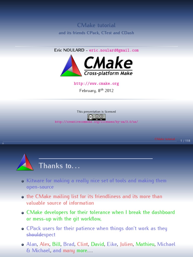 Cmake Tutorial 8feb2012 C Programming Language Command Line Interface