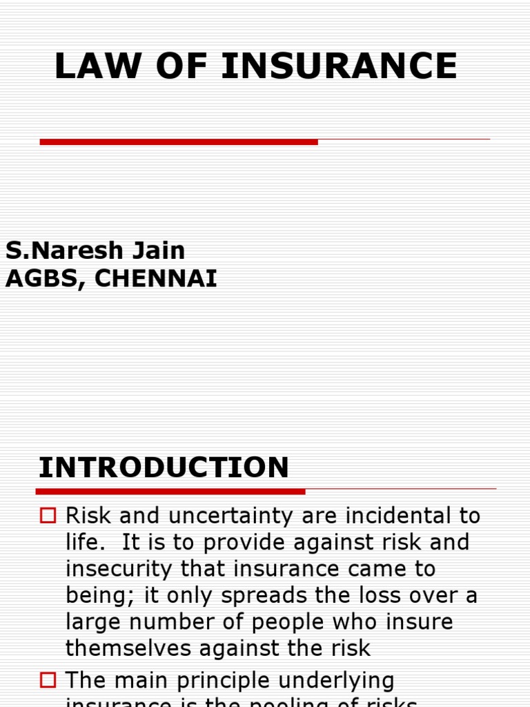 Law of Insurance | PDF | Life Insurance | Insurance