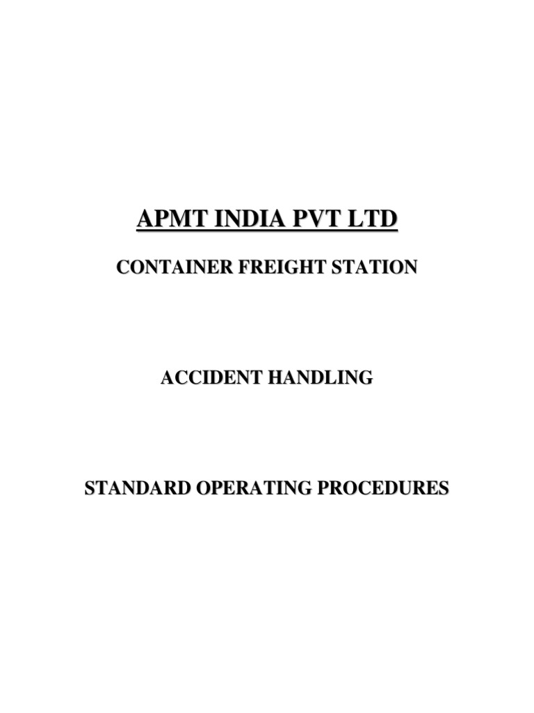 Accident Handling Procedure (SOP) | PDF | Driver's License | Security Guard