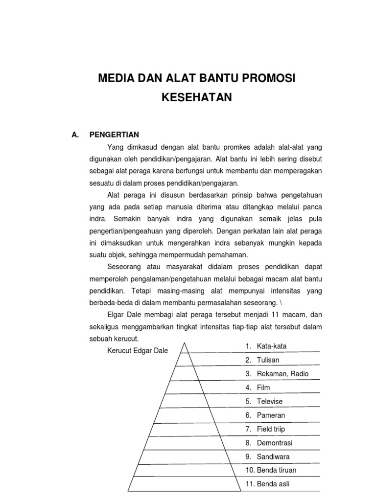 Alat Bantu Promosi Kesehatan | PDF