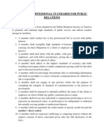 PRSA Code of Ethics Overview | PDF | Public Relations | Profession