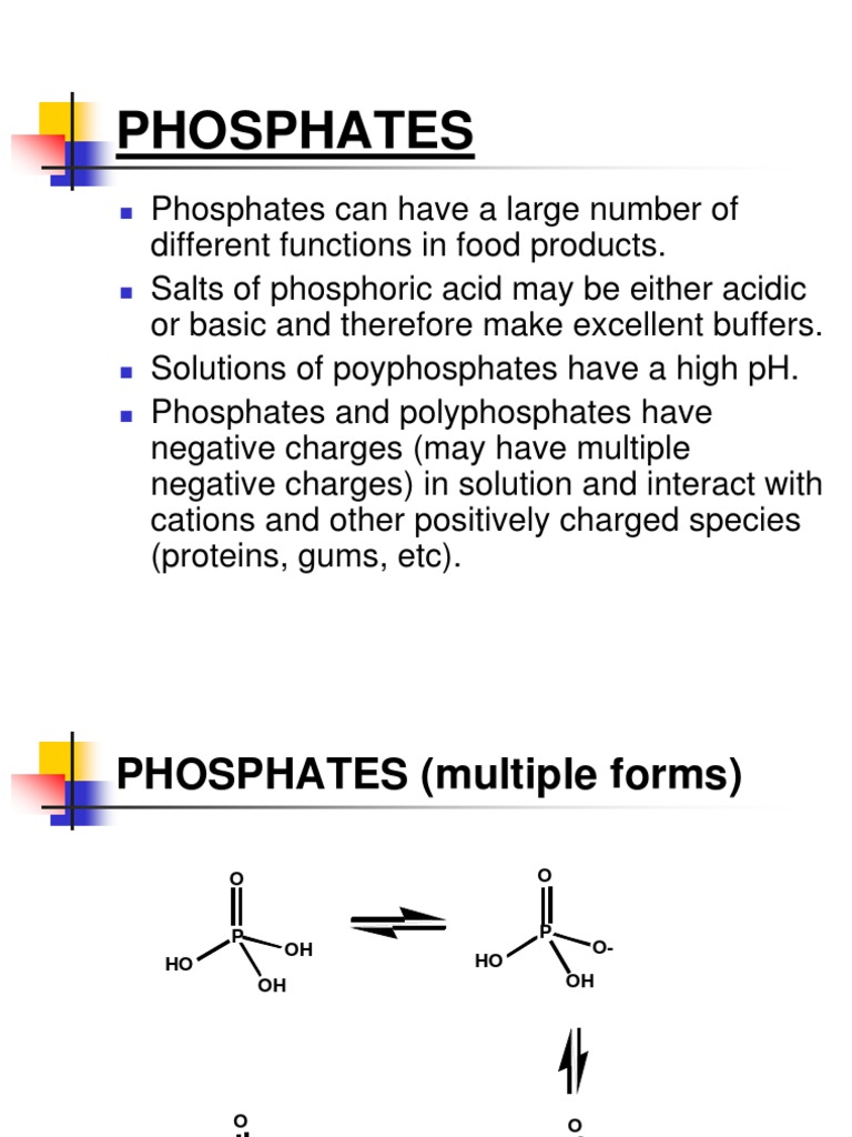 Phosphates | Phosphate | Dough