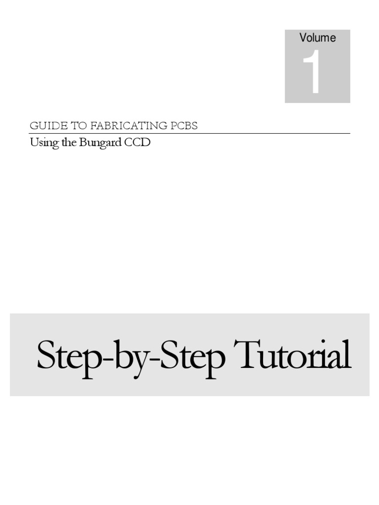 PCB Fabrication with Bungard CCD Guide | PDF