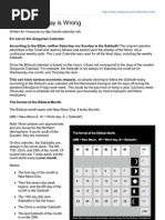 Zadokite Calendar 2025-2026 Overview | PDF | High Holy Days | Passover